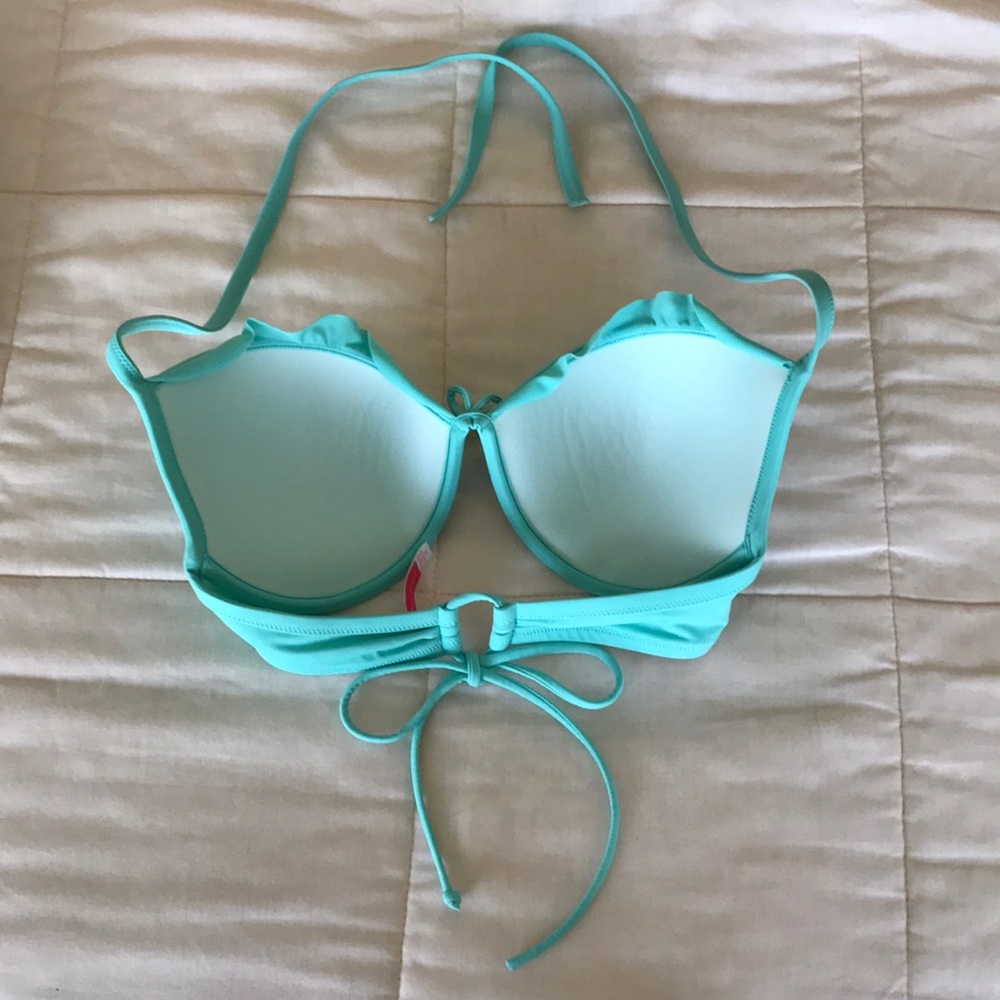 Victorias Secret Mint Green Bikini Bra Top 36c Gem